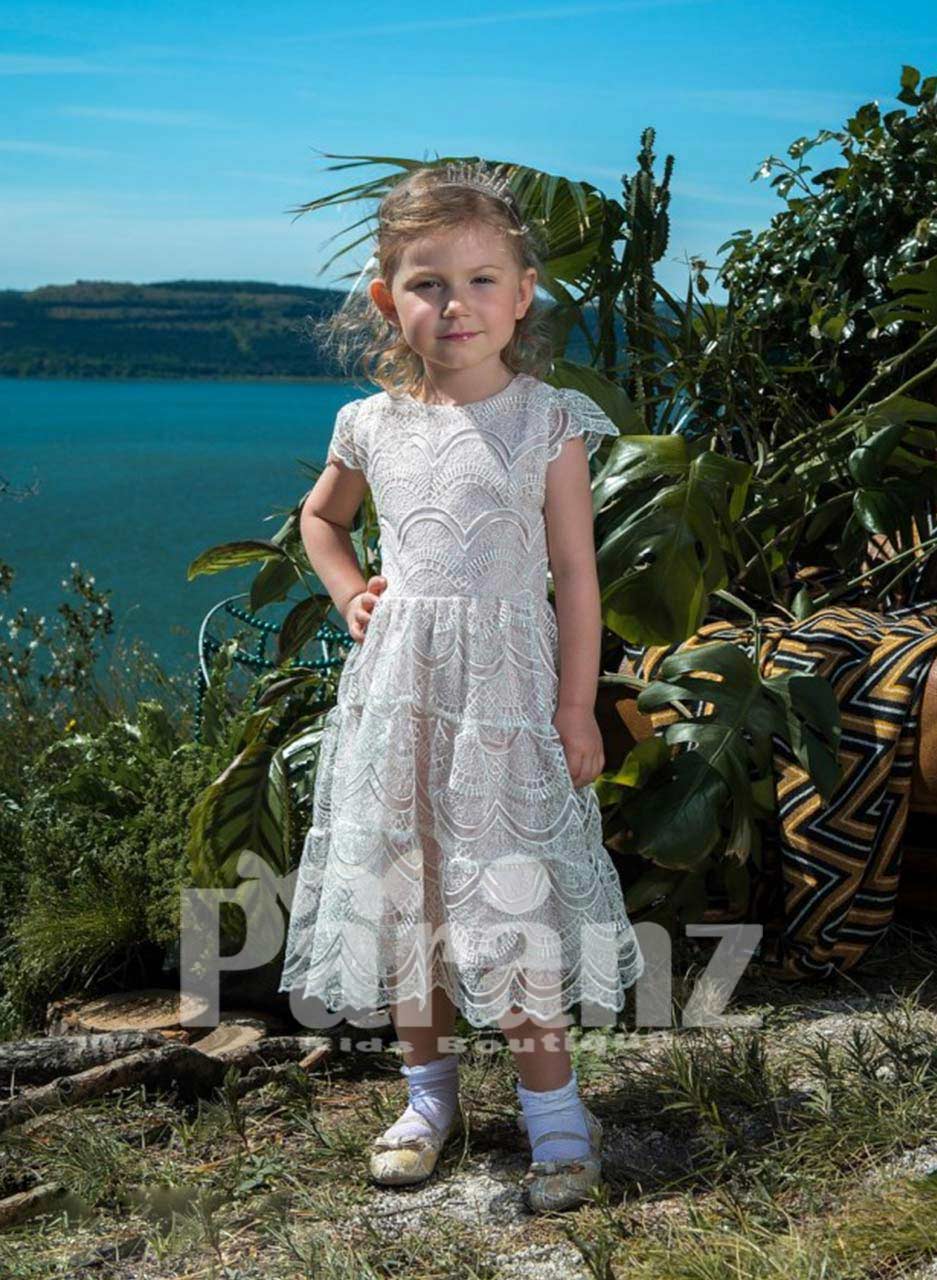 Beautiful and comfortable sheer dress for little girls